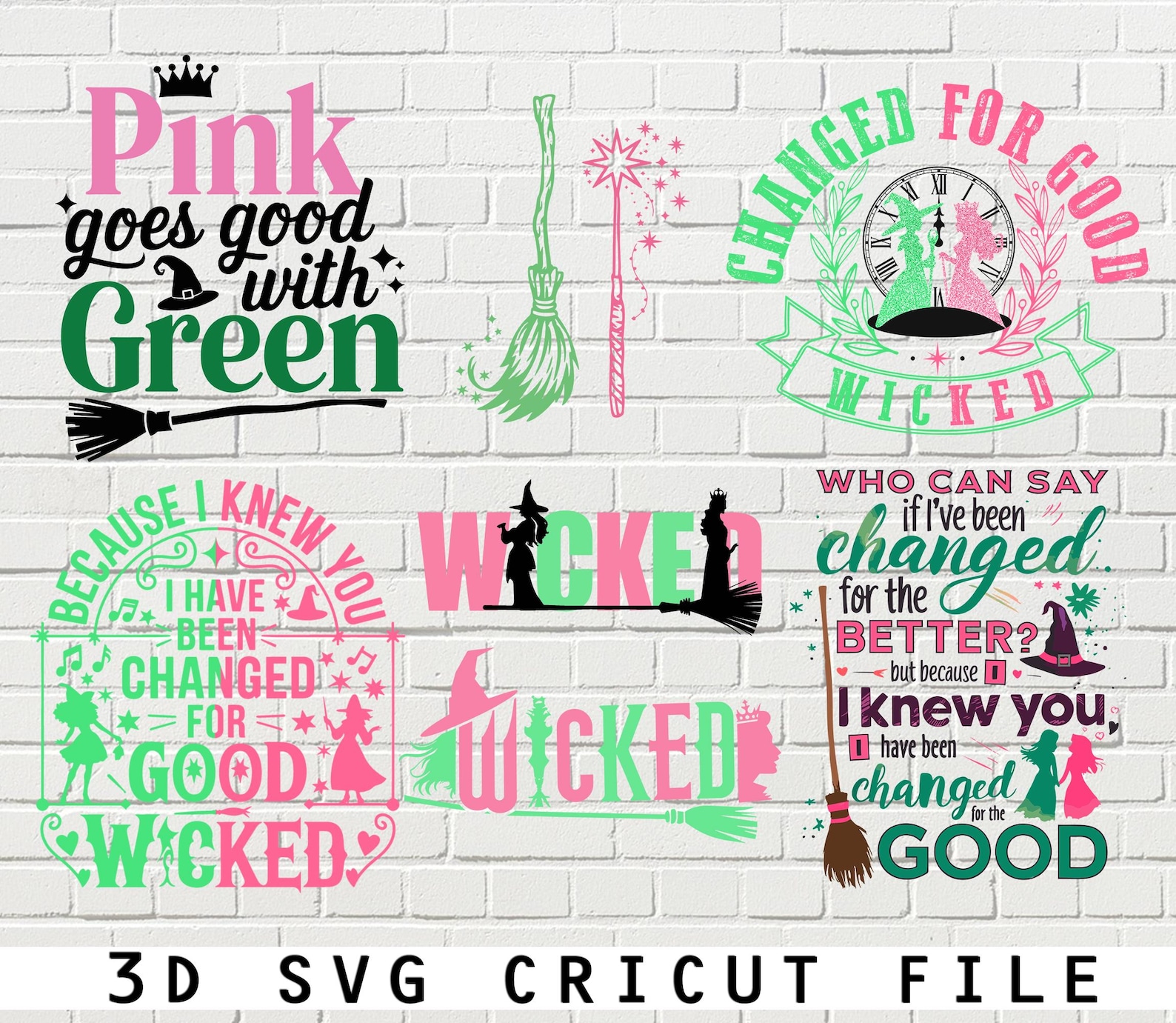 Wicked Movie SVG PNG, Wicked PNG, Wicked Vinyl, Wicked Cricut, Changed ...