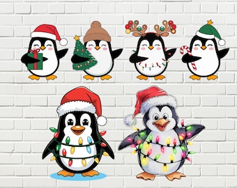 Penguin Merry Christmas Png, Cute Penguin Xmas Gift Png, Christmas ...