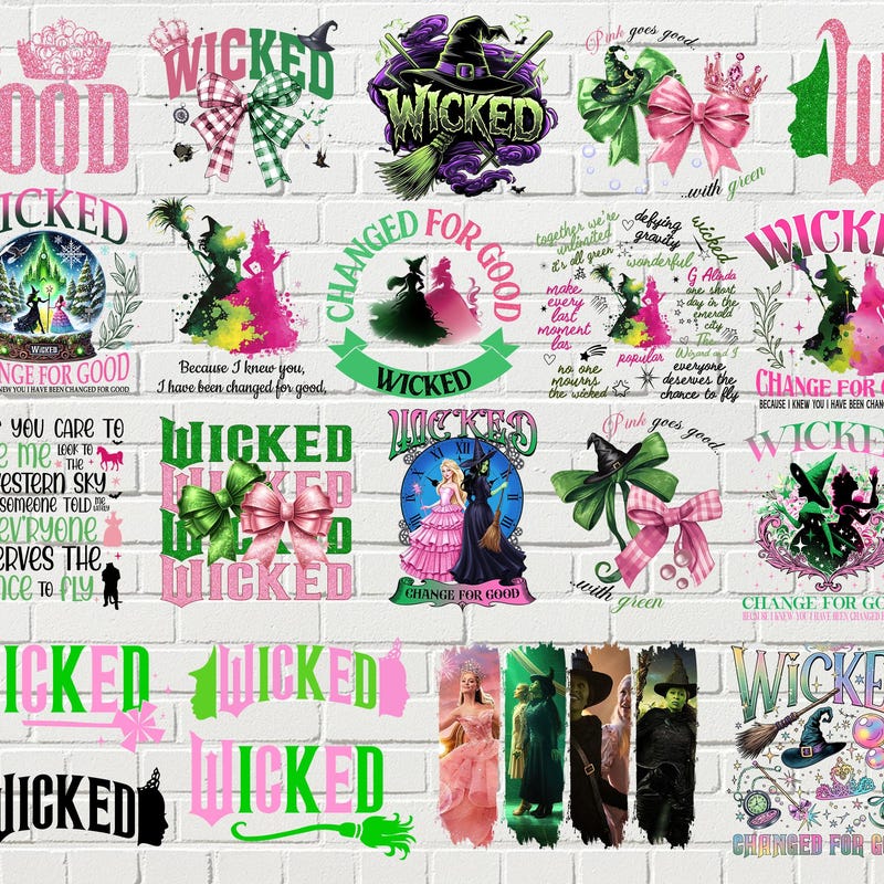Wicked Movie Clipart - Etsy