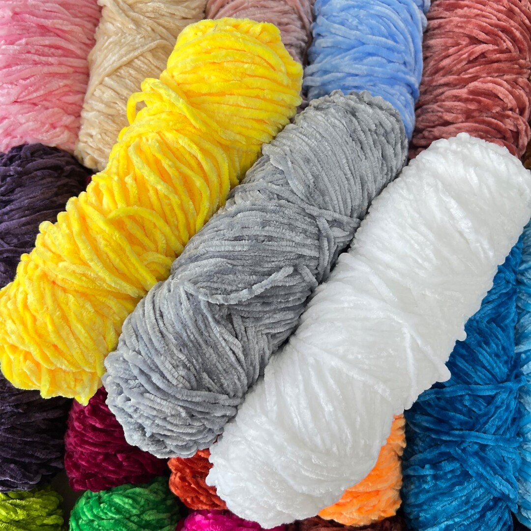 42 Colors Soft Velvet Yarn 95 Gram, Amigurumi Doll Animal Velvet Yarns ...