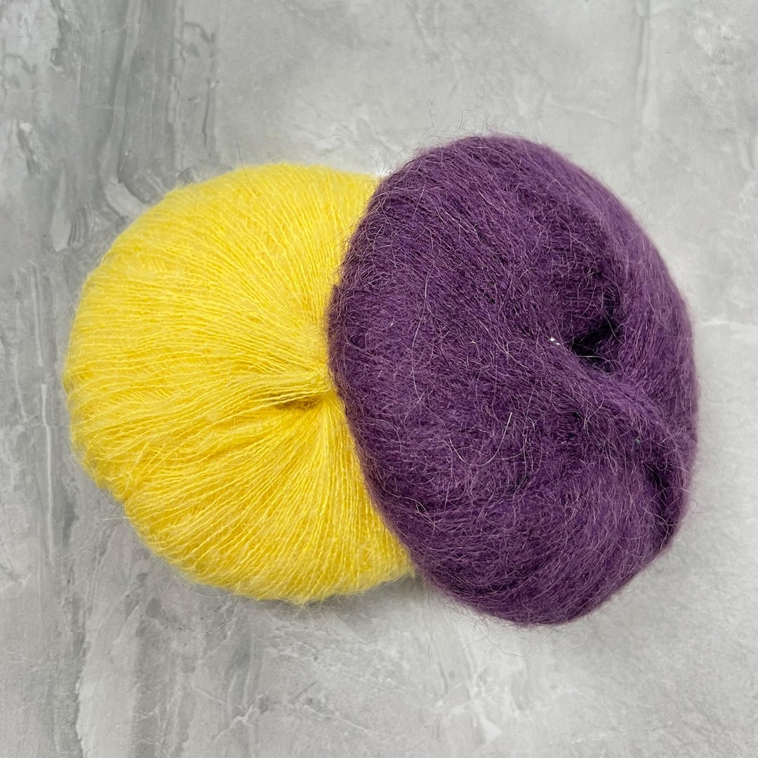 28 Colours Kid Mohair Silk Yarn, Lace Yarn, Mohair Wool Yarn ...
