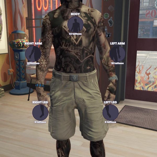 Fivem Tattoos Packs - Etsy