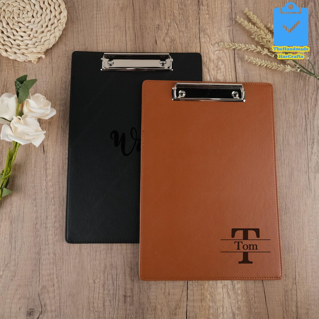 Personalized Clipboard, Monogrammed Clipboard, Custom Leather Clipboard ...