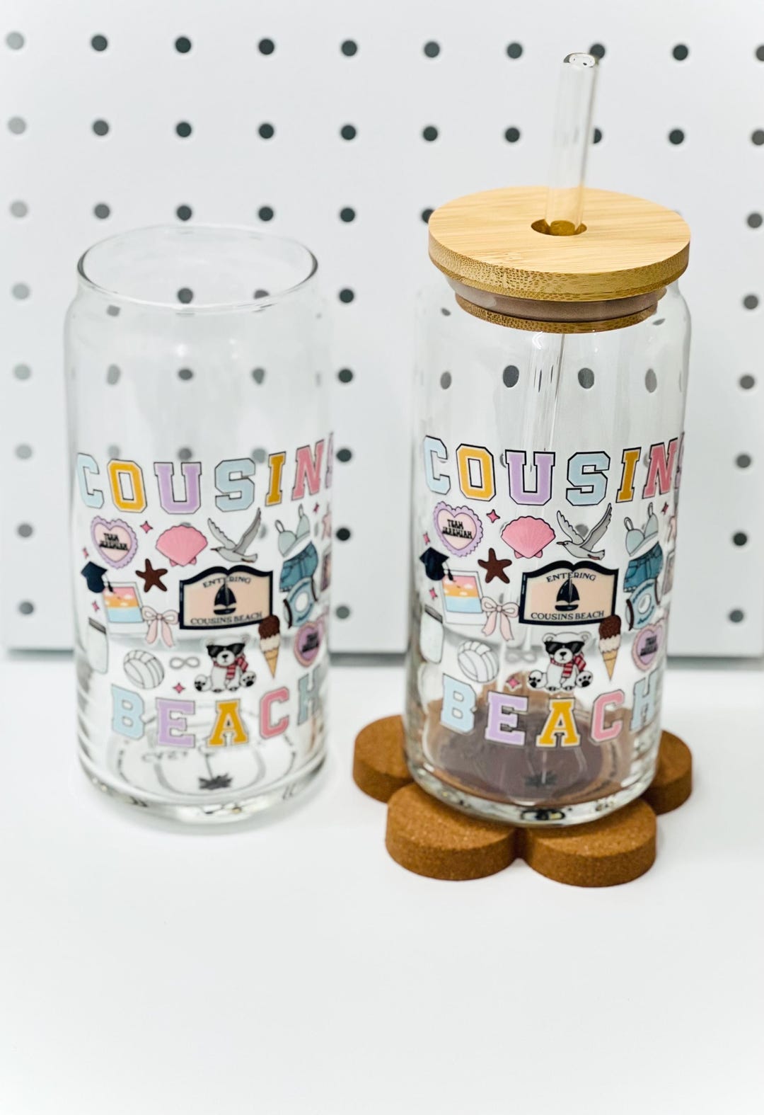 Cousins Beach Cup | Summer I Turned Pretty Glass Can 20oz | Libbey Iced ...