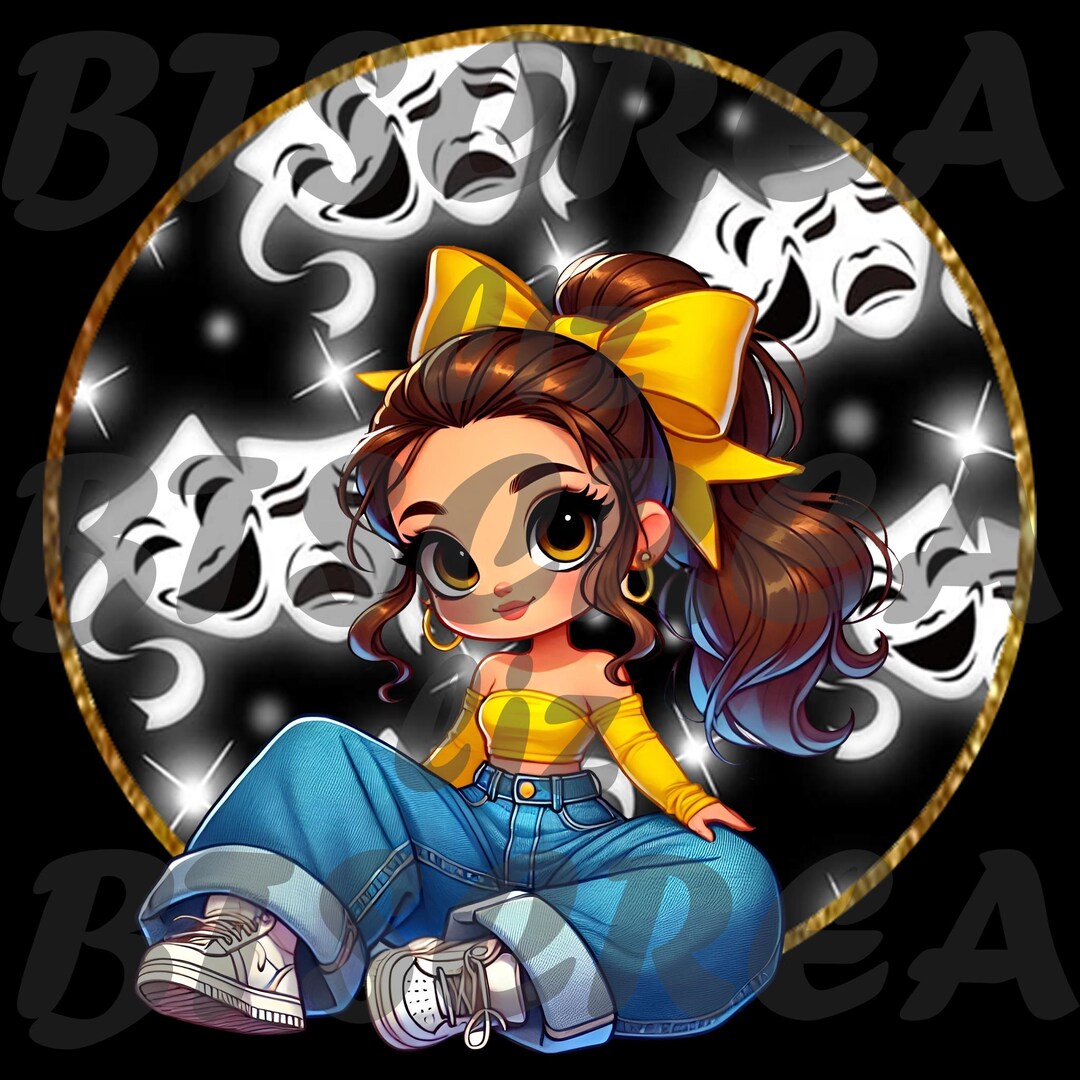 Yellow Chibi Style Beautiful - Etsy