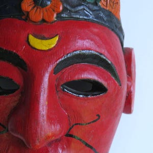 SPIRIT MASK,DEVIL Mask,12hi, Handmade Hand Painted Wood Sculpture,india ...
