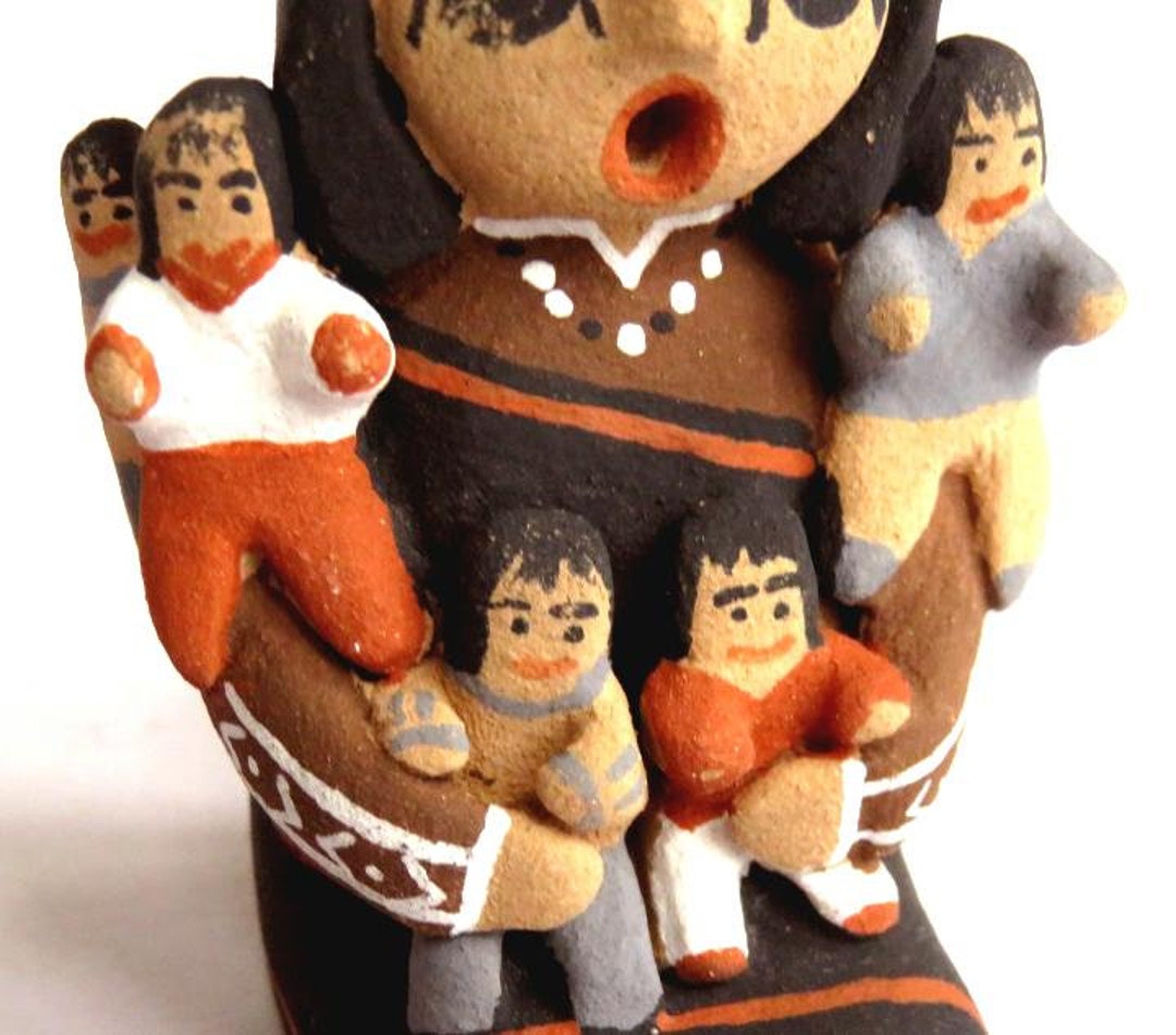 JEMEZ STORYTELLER,VINTAGE Native American Art,pottery,sculpture,6 ...