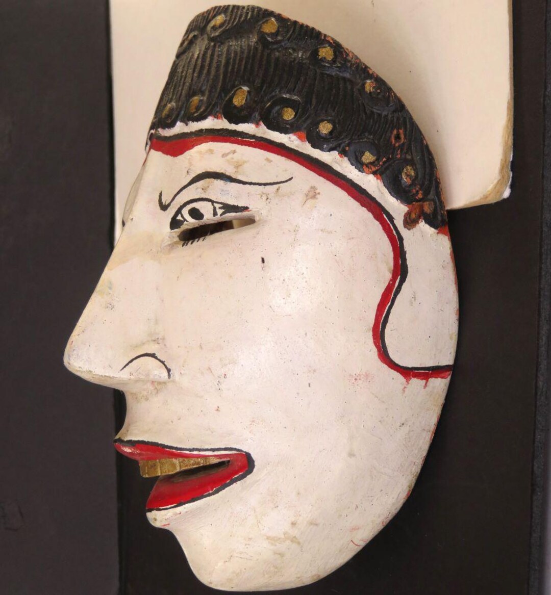 BALI MASK Indonesia,handmade Folk Art Sculpture,vintage Wood,hand ...