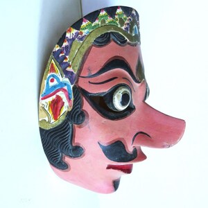 JAVA Mask,king Klava TOPENG Dance Mask,vintage Handmade Wood Sculpture ...