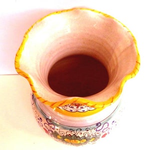 Big DERUTA RAFFAELLESCO VASE,9 1/2 High,hand Painted,italy,majolica ...