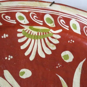 Big 15" RUSTIC POTTERY FOLK Art Mexico,vintage Handmade, Hand Painted ...