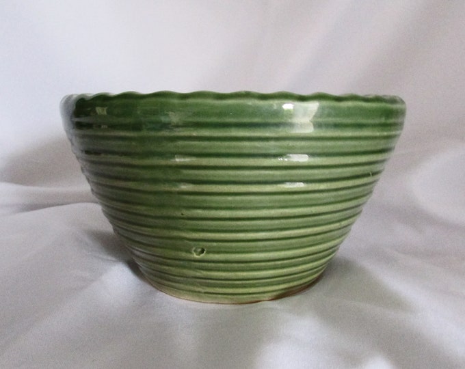 8" Green Banded Flower Pot Jardiniere on Etsy - Etsy