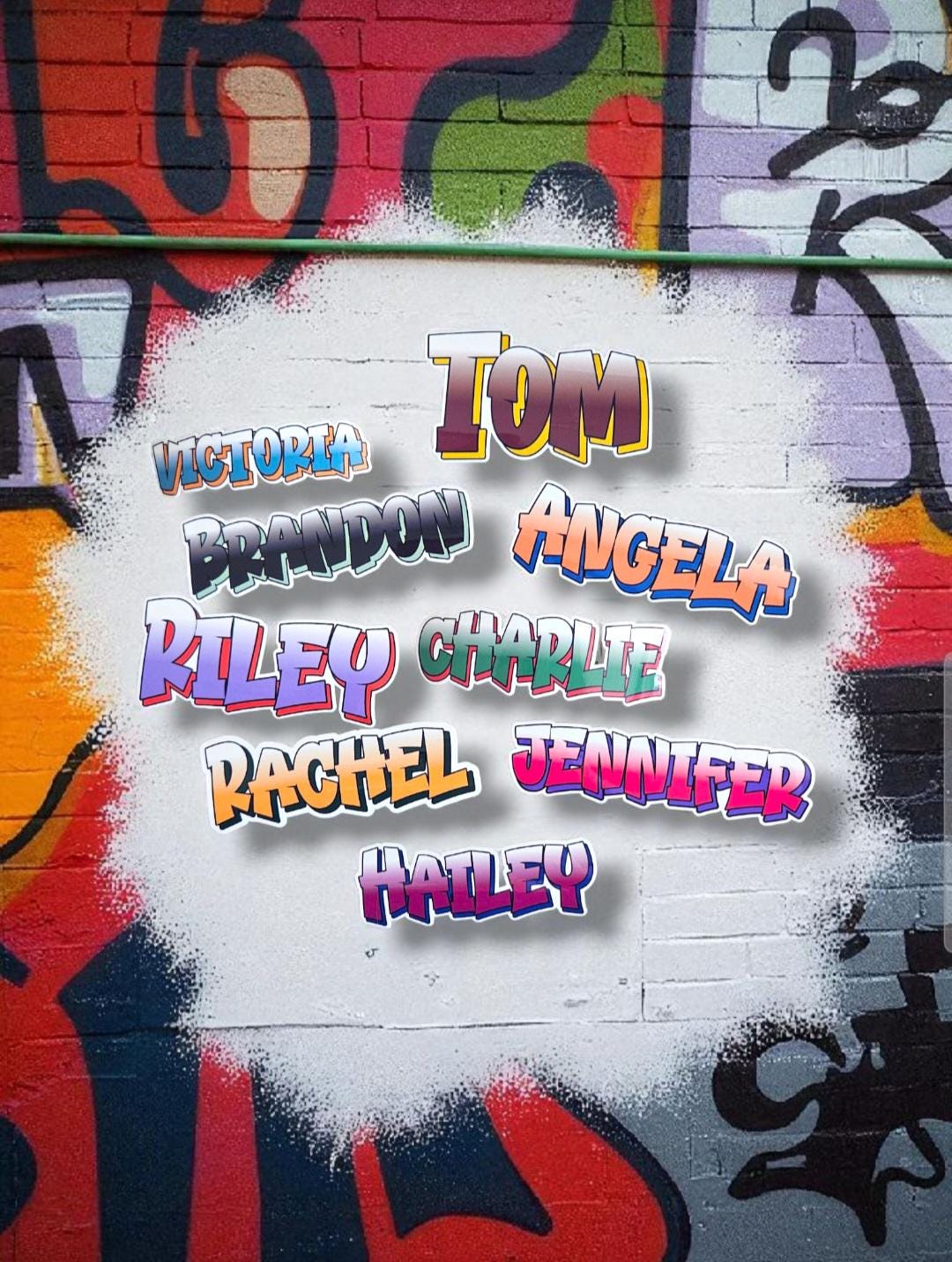 Custom Graffiti Name Sticker: Waterproof Vinyl Decal - Etsy