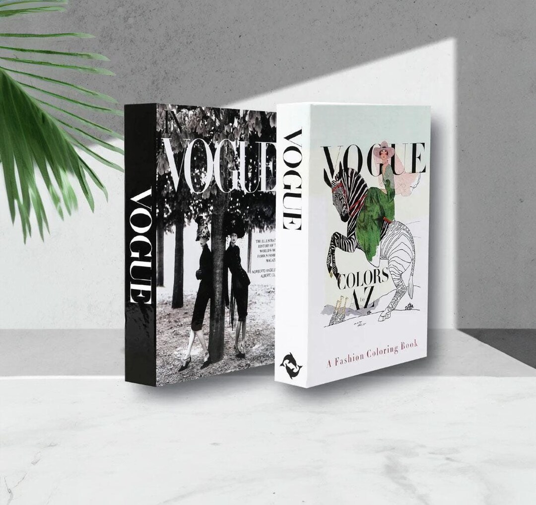Vogue Decorative Book Box, Decorative Book Box Gift, Coffee Table Decor ...