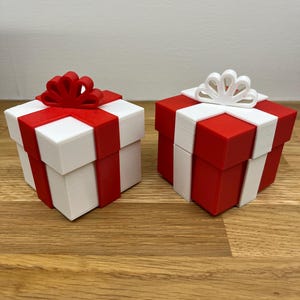 Miniature Wrapped Gift Box 3D Printed | Christmas Decor - Etsy