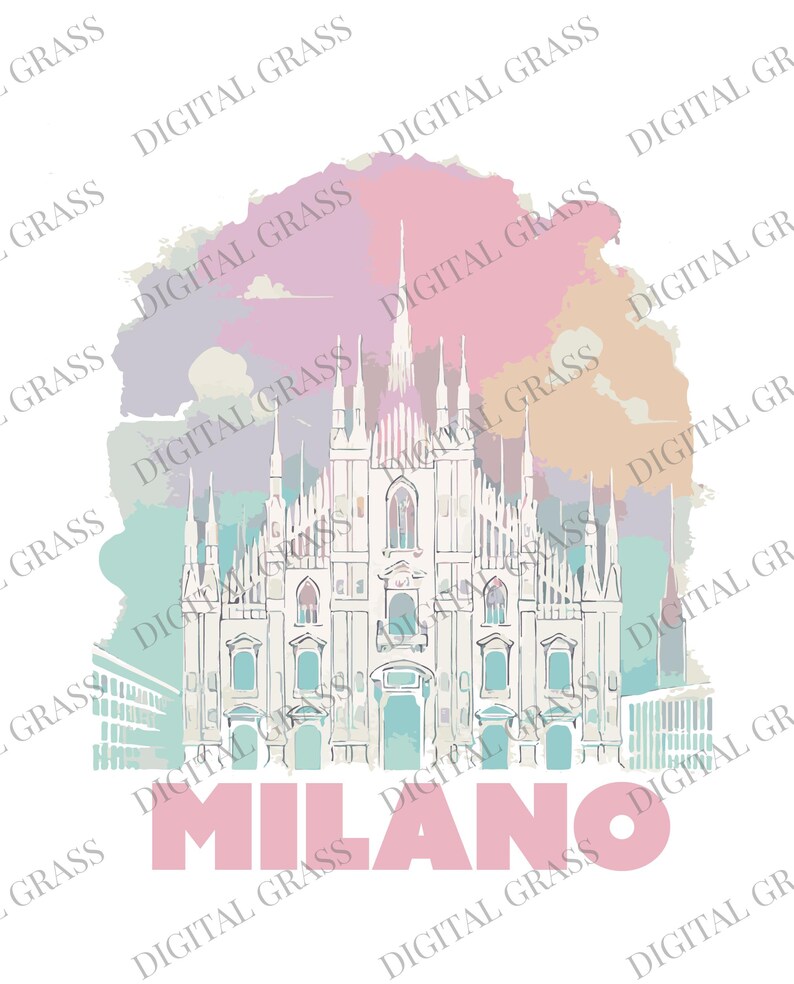 Milan - Duomo Di Milano SVG Files - Digital Product - Etsy