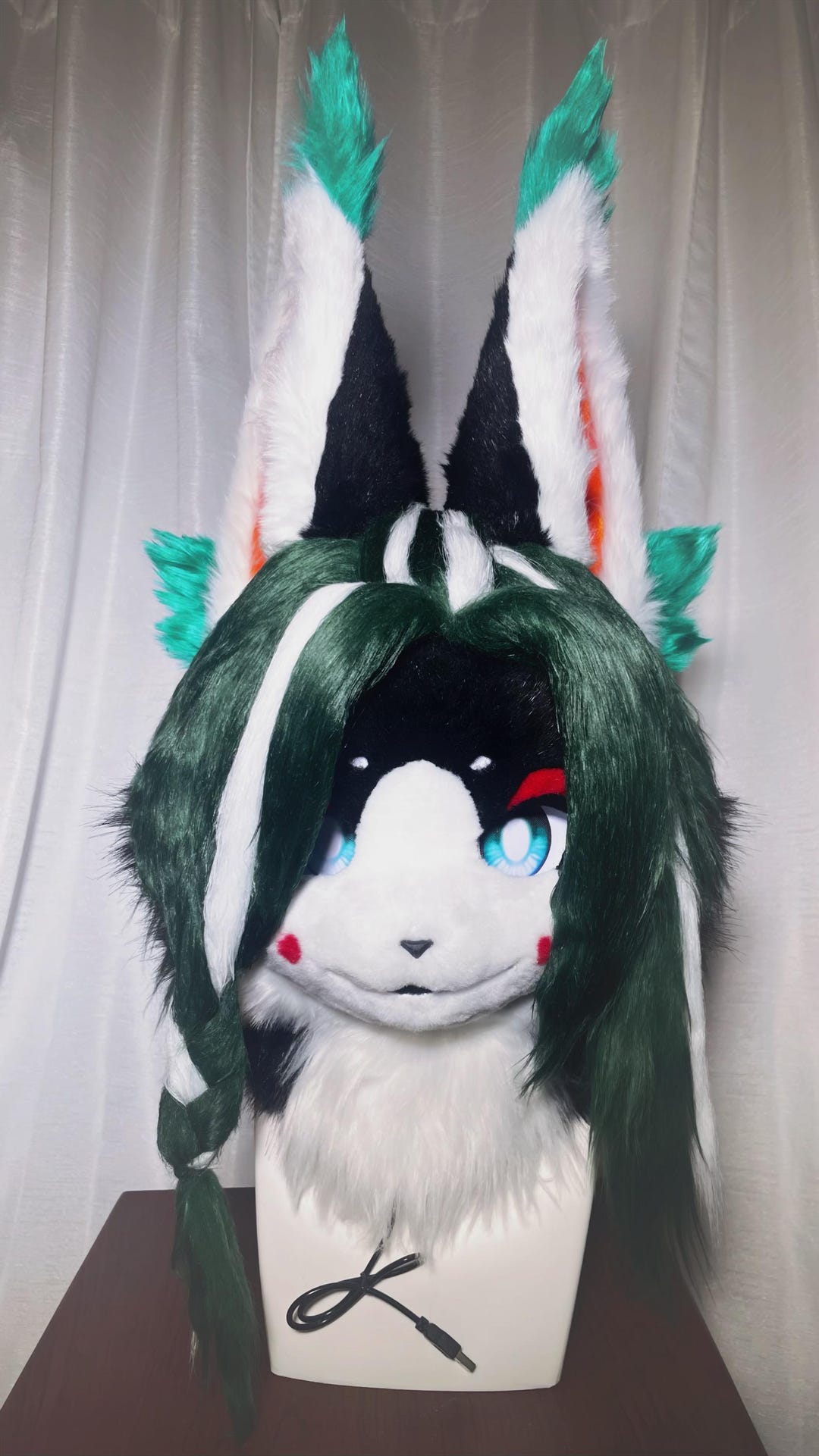 Leaf Fox Fursuit Head With Follow Eyes & Built-in Fan - Etsy