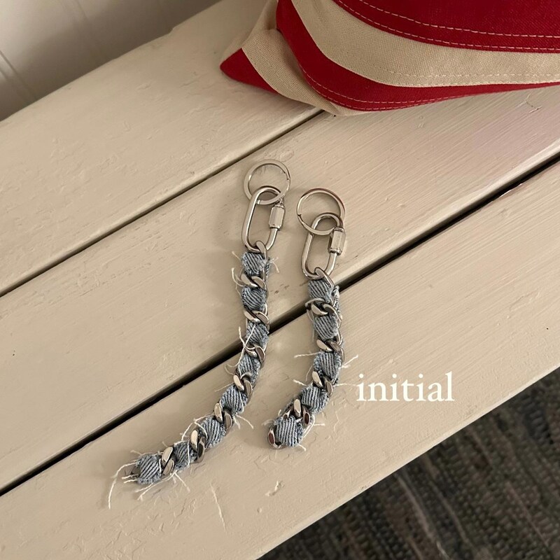 Denim Keychain - Etsy