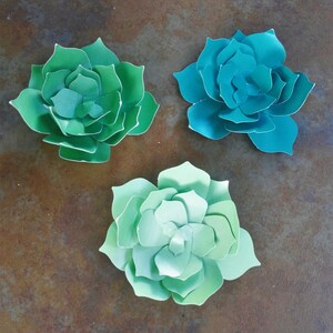 Paper Succulents - Set of 5 - Etsy