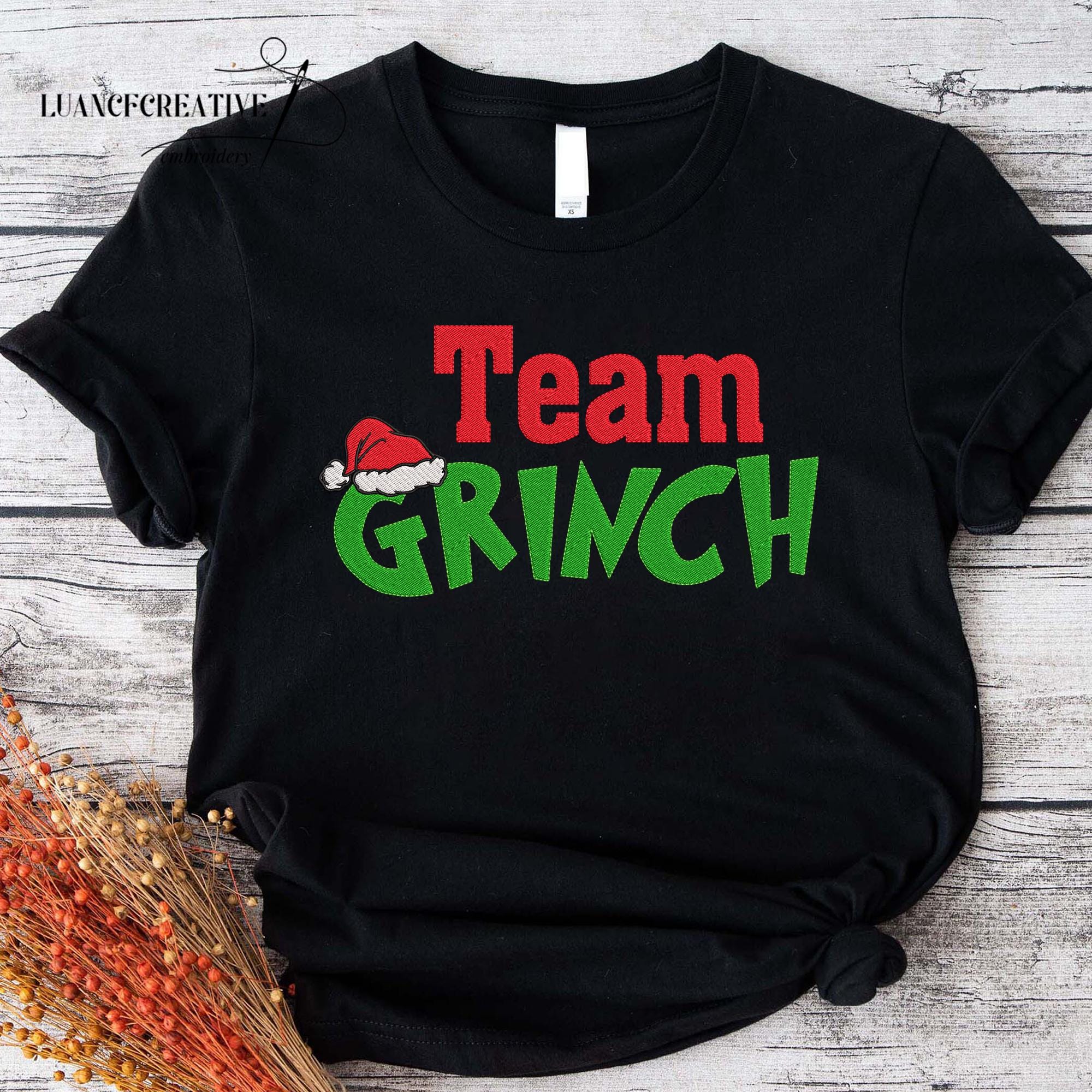 Grinch Team Embroidery Design, Monster Christmas Embroidery Design ...