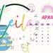 2025 Colorable Interactive Calendar | Adorable Kids Wall Planner ...