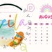 2025 Colorable Interactive Calendar | Adorable Kids Wall Planner ...