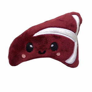 Plush Ribeye Steak Stuffie: Embroidered Kawaii Stuffed Toy - Etsy