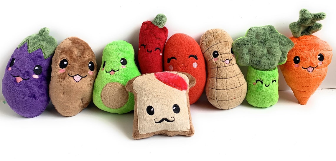Kawaii Chili Pepper Plush Toy: Embroidered Minky Stuffed Vegetable - Etsy