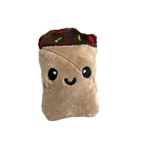 Burrito Plush Toy: Handmade Kawaii Stuffed Burrito - Etsy