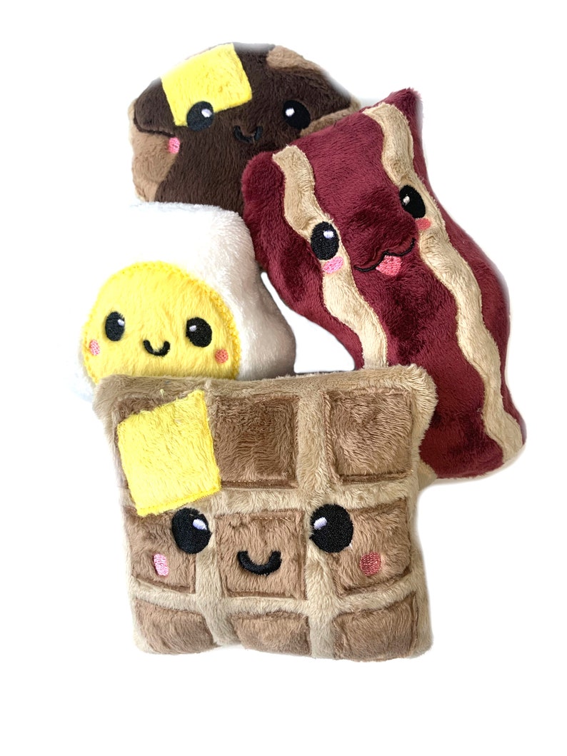 Waffle Stuffed Toy Waffle Plush Super Cute Kawaii Toy - Etsy