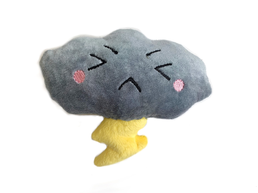 Storm Cloud Plush Thunderstorm Plush Toy Stuffed Rain - Etsy