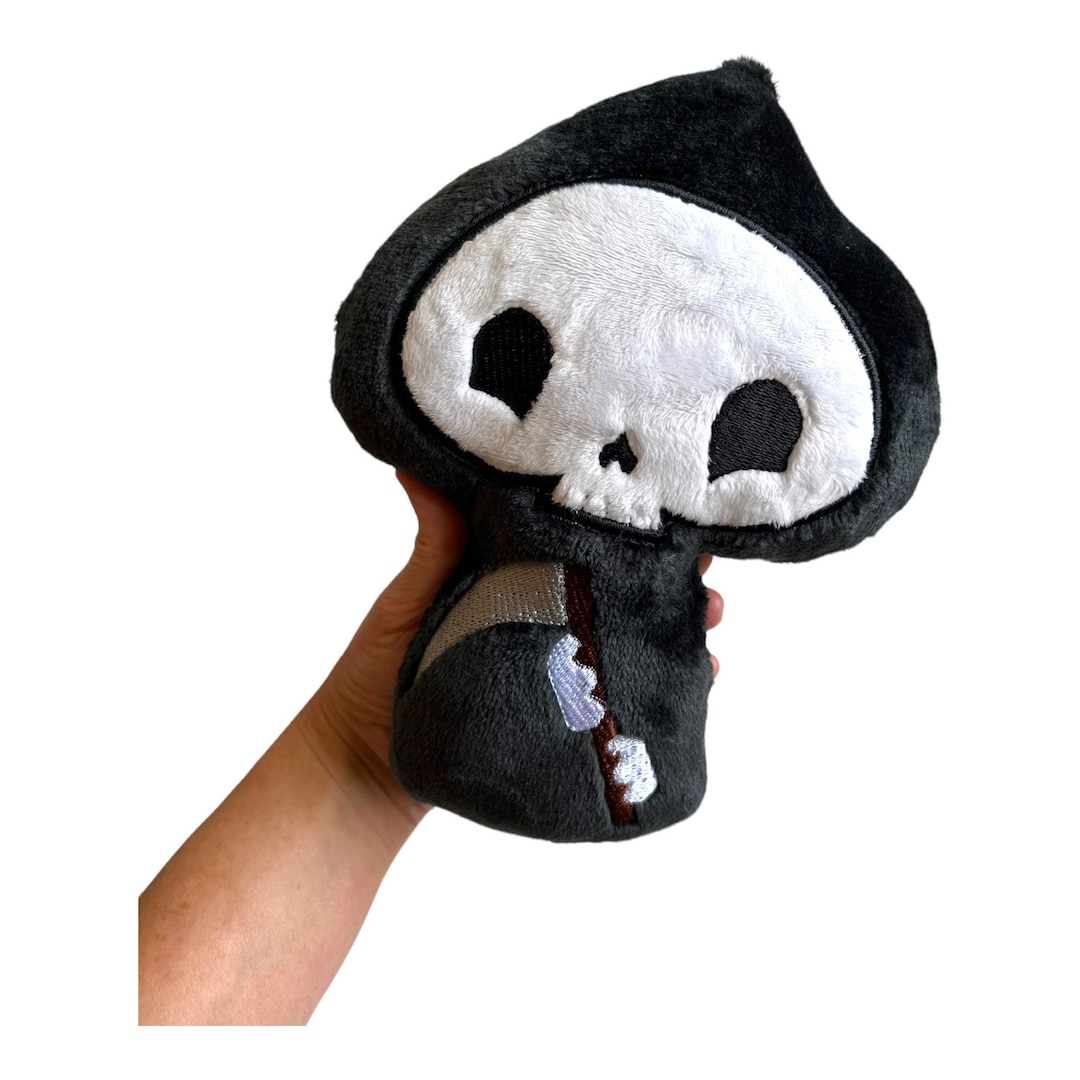 LARGE Grim Reaper Death Plush Toy Funeral Director Gift Halloween Plush ...
