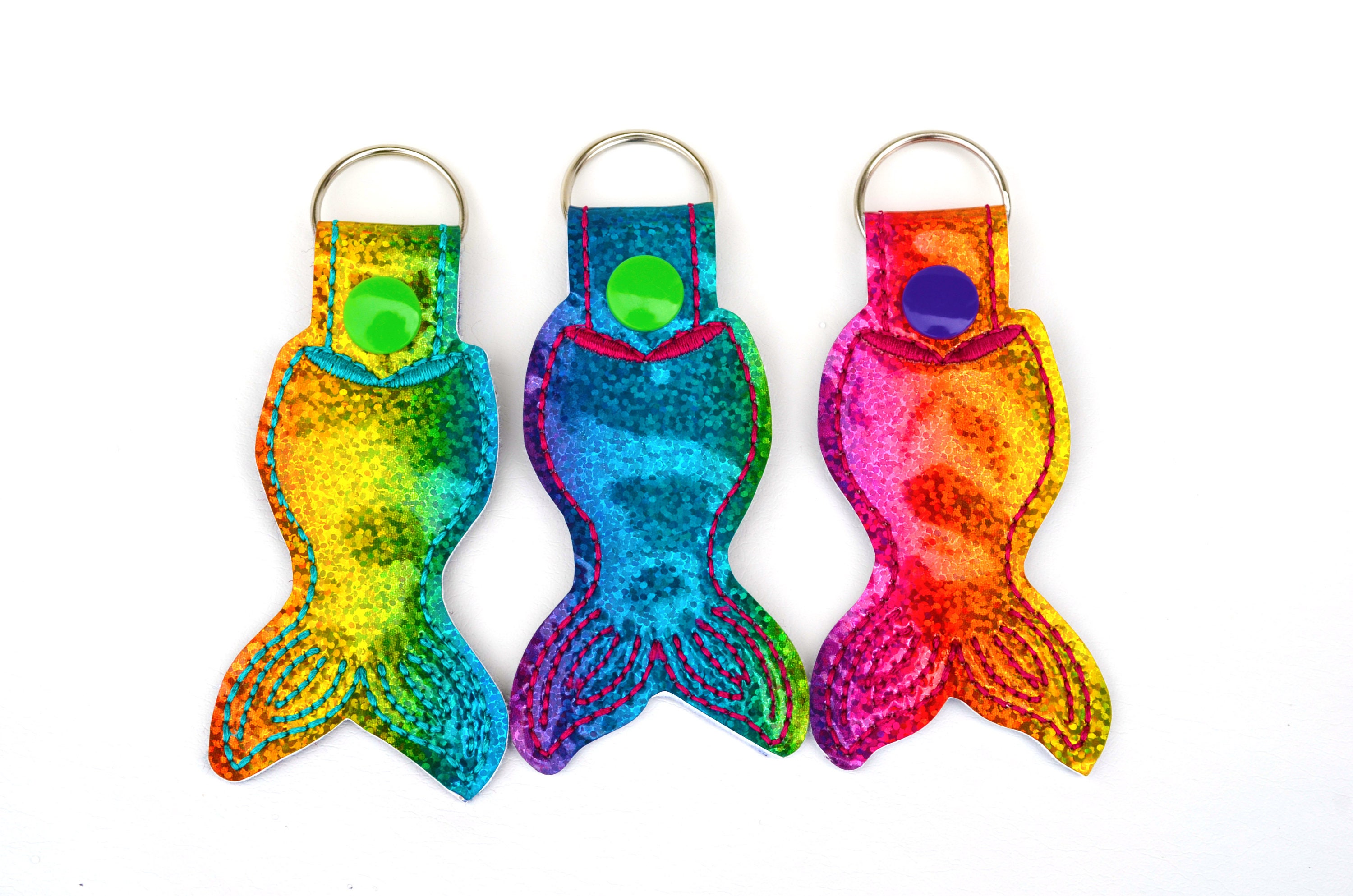 Mermaid Tail Keychain Mermaid Keychain Mermaid Stocking | Etsy