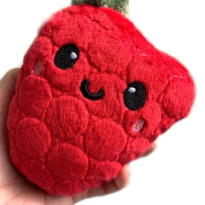 Raspberry Plush Toy: Kawaii Minky Stuffed Fruit - Etsy