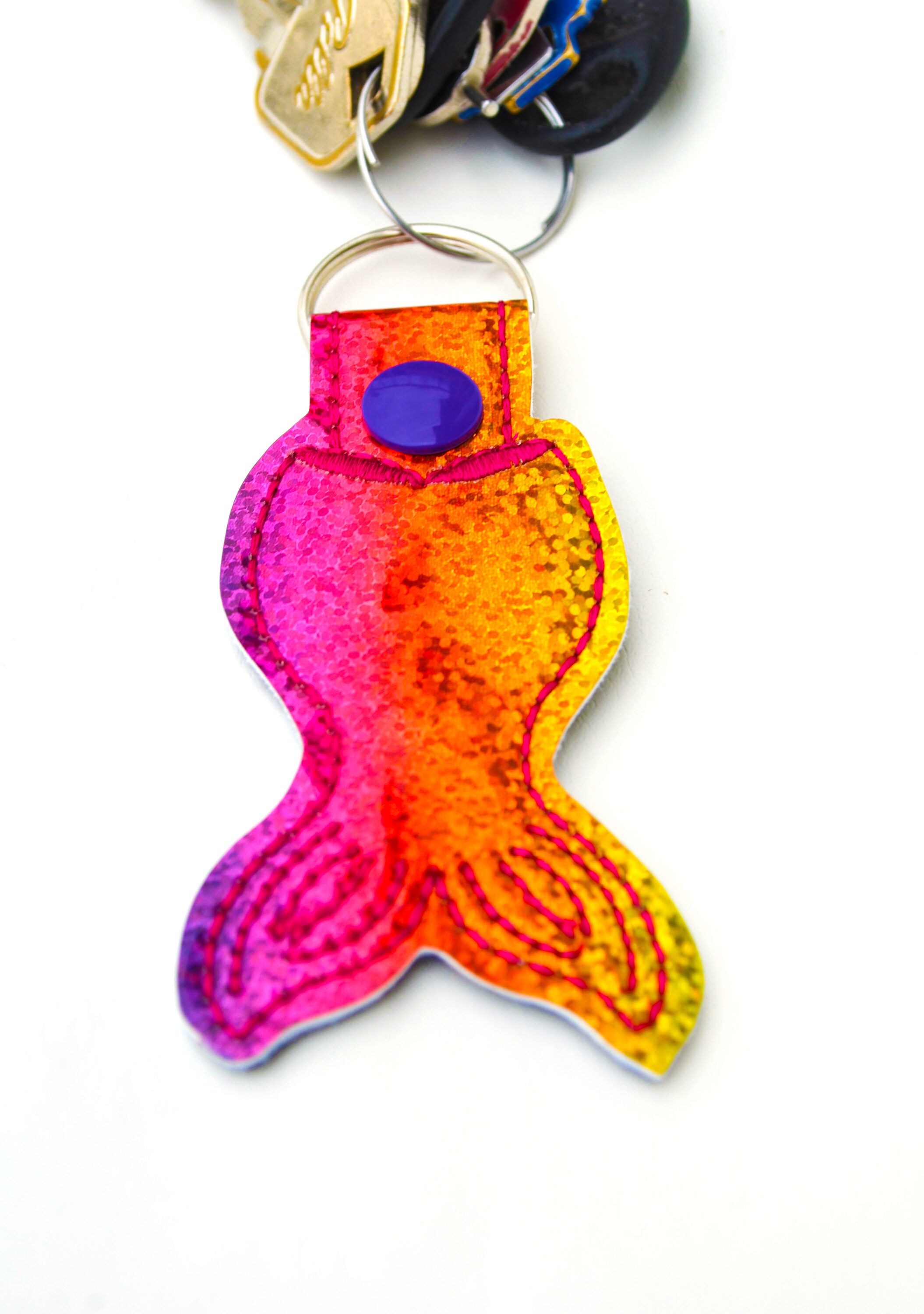 Mermaid Tail Keychain Mermaid Keychain Mermaid Stocking | Etsy