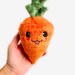 Carrot Plush Stuffed Carrot Kawaii Cute Carrot Plushie Toy Stocking ...