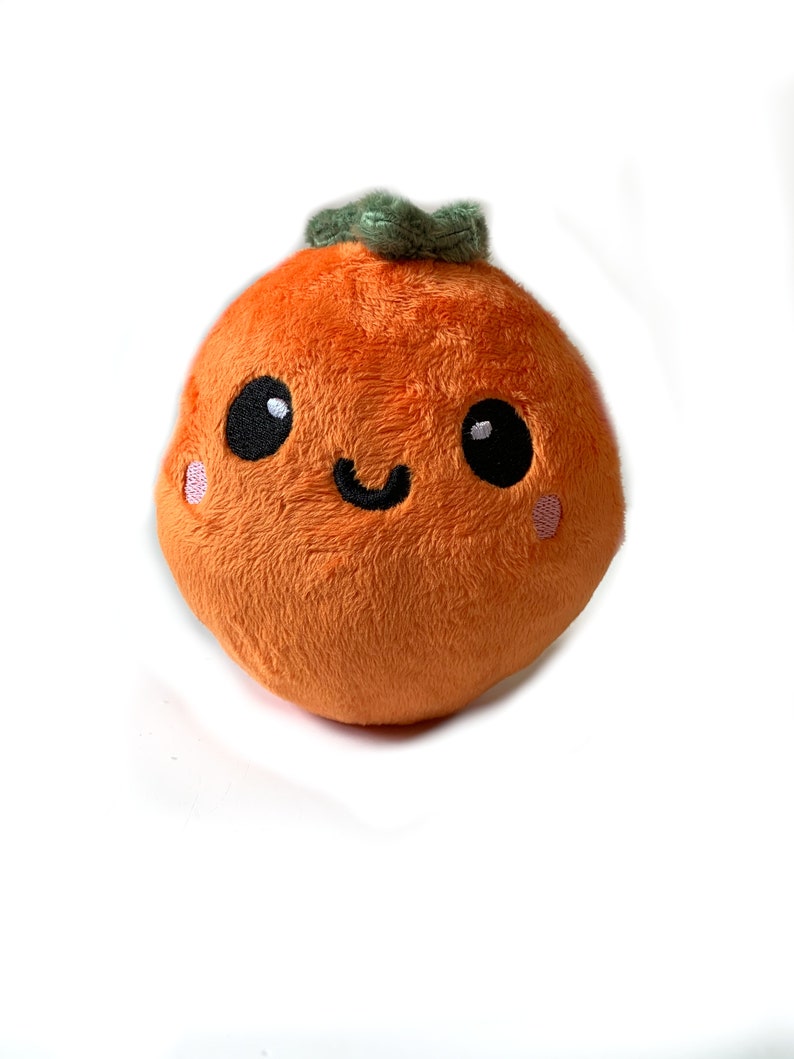 Orange Plush Citrus Plushie Stuffed Orange Kawaii Toy | Etsy