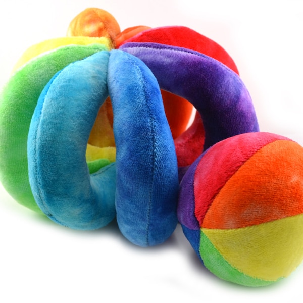 Rainbow Puzzle Ball - Etsy