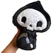 LARGE Grim Reaper Death Plush Toy Funeral Director Gift Halloween Plush ...