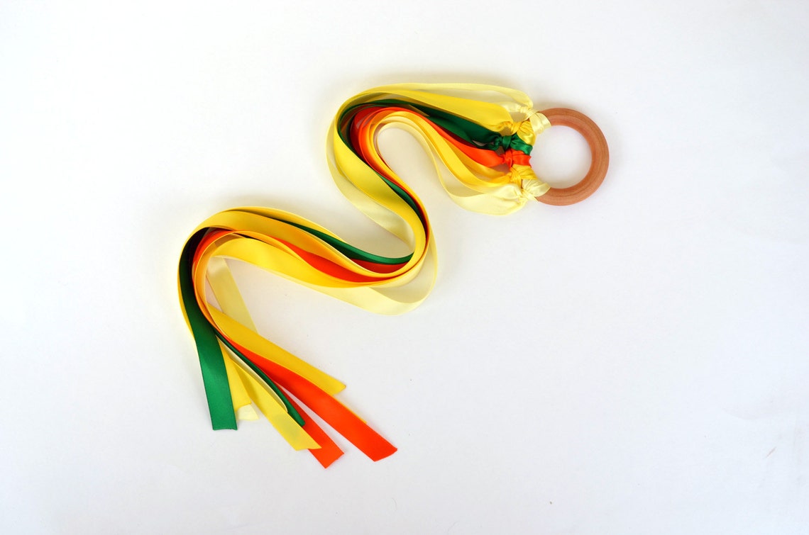 Waldorf Hand Kite Ribbon Streamer Waldorf Montessori Learning Toy ...