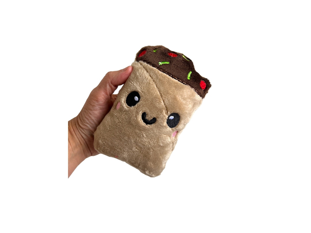 Burrito Plush Toy: Handmade Kawaii Stuffed Burrito - Etsy