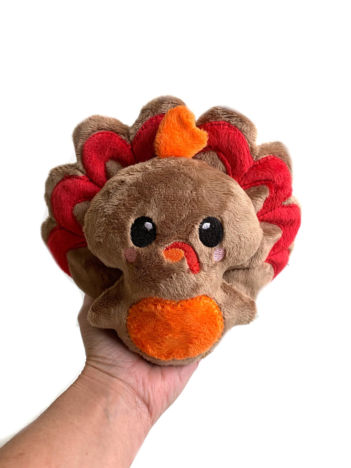 Turkey Plush Stuffed Turkey Toy Thanksgiving Decor Cute | Etsy