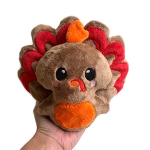 Turkey Plush | Stuffed Turkey Toy | Thanksgiving Decor | Cute Kawaii ...