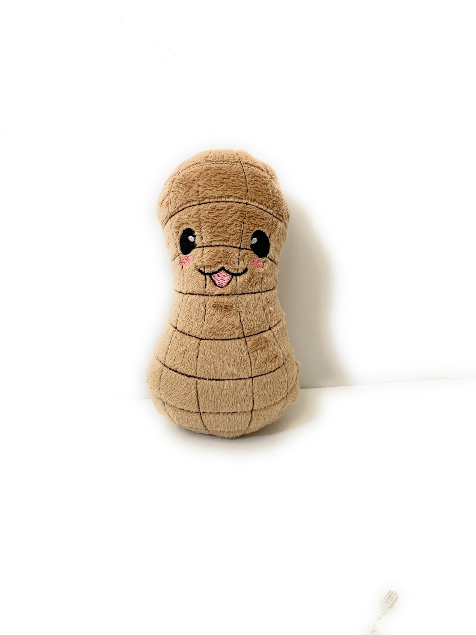 Peanut Plush Stuffed Peanut Cute Plush Food Kawaii | Etsy