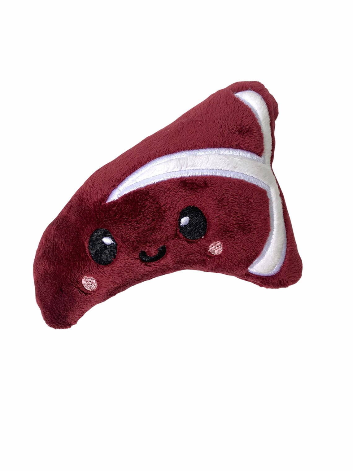 Plush Ribeye Steak Stuffie: Embroidered Kawaii Stuffed Toy - Etsy
