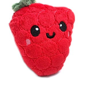 Raspberry Plush Toy: Kawaii Minky Stuffed Fruit - Etsy
