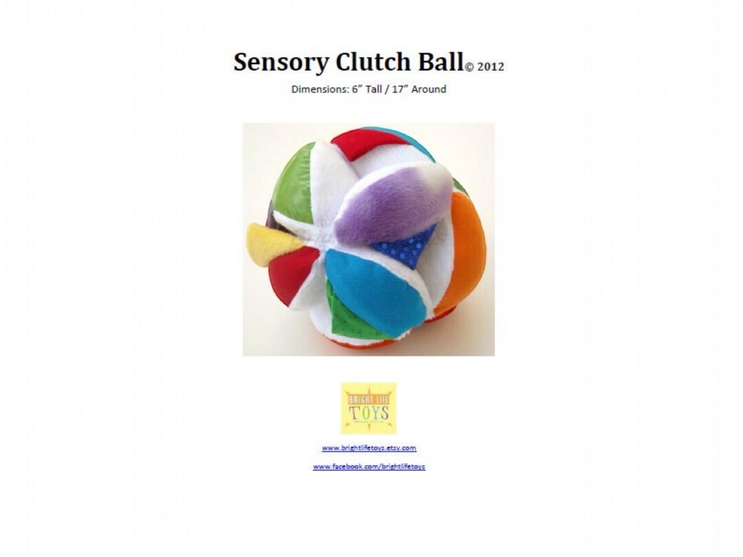 PATTERN Sensory Clutch Ball Sewing Pattern - Etsy