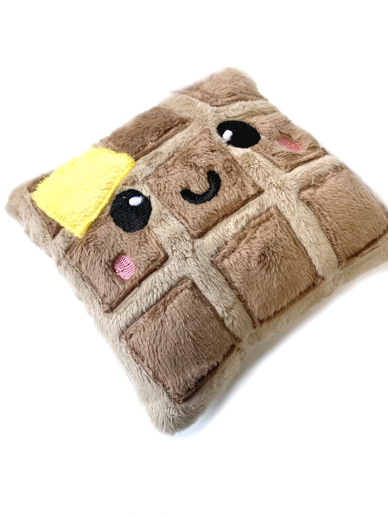 Waffle Stuffed Toy Waffle Plush Super Cute Kawaii Toy - Etsy