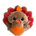 Turkey Plush Stuffed Turkey Toy Thanksgiving Decor Cute Kawaii Plushie ...