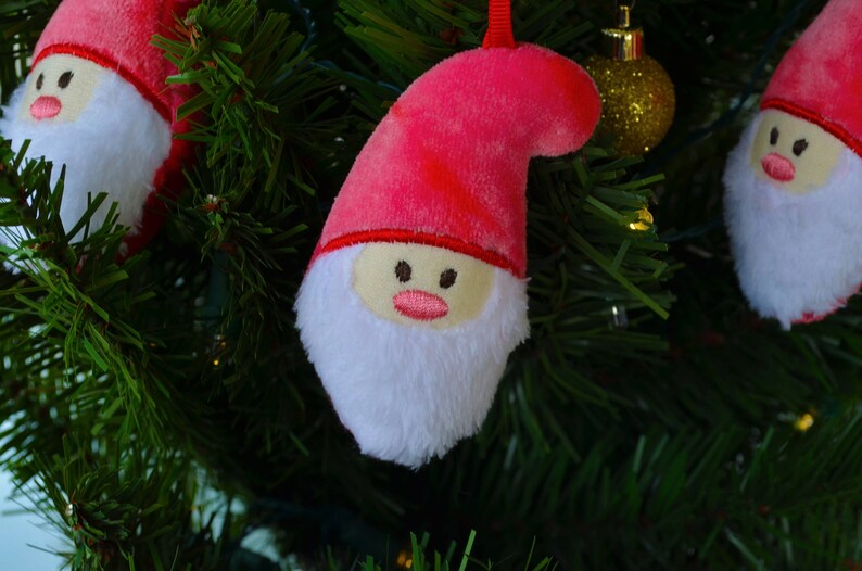 Santa Ornament Secret Santa Gift Christmas Tree Decoration - Etsy